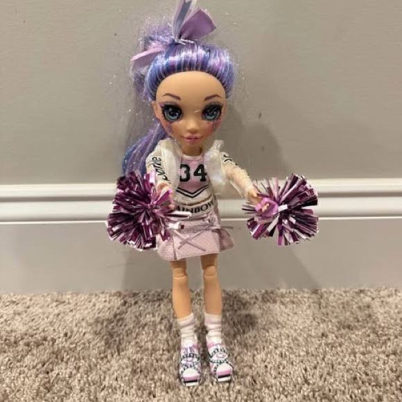 Rainbow High | Toys | Rainbow High Cheer Violet Willow Cheerleader ...